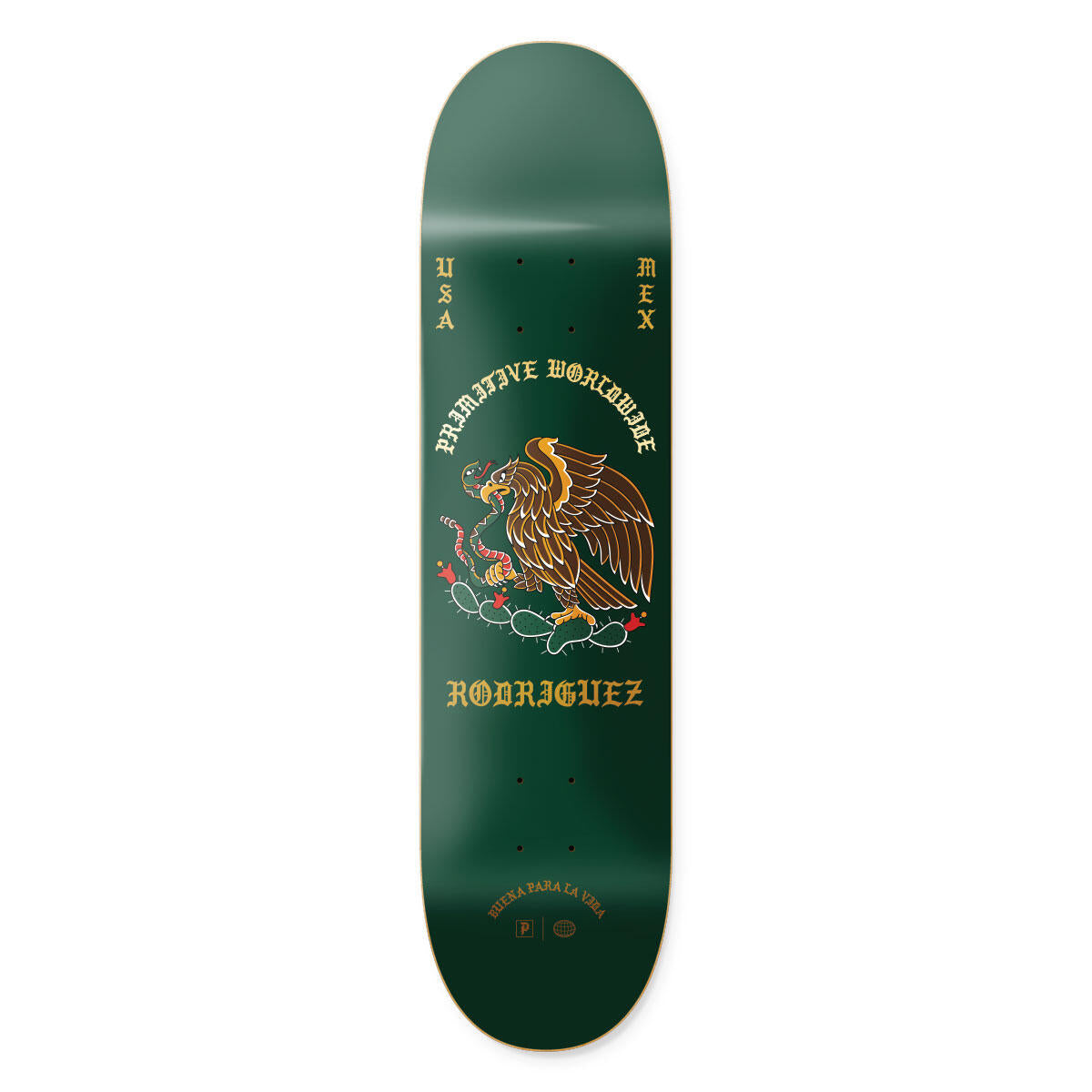 Primitive Rodriguez Vida Skateboard Deck - Green