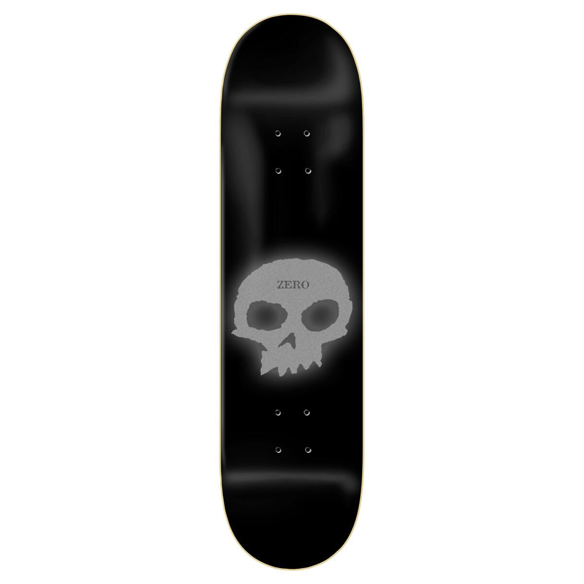 Zero Single Skull Skateboard Deck - Reflective