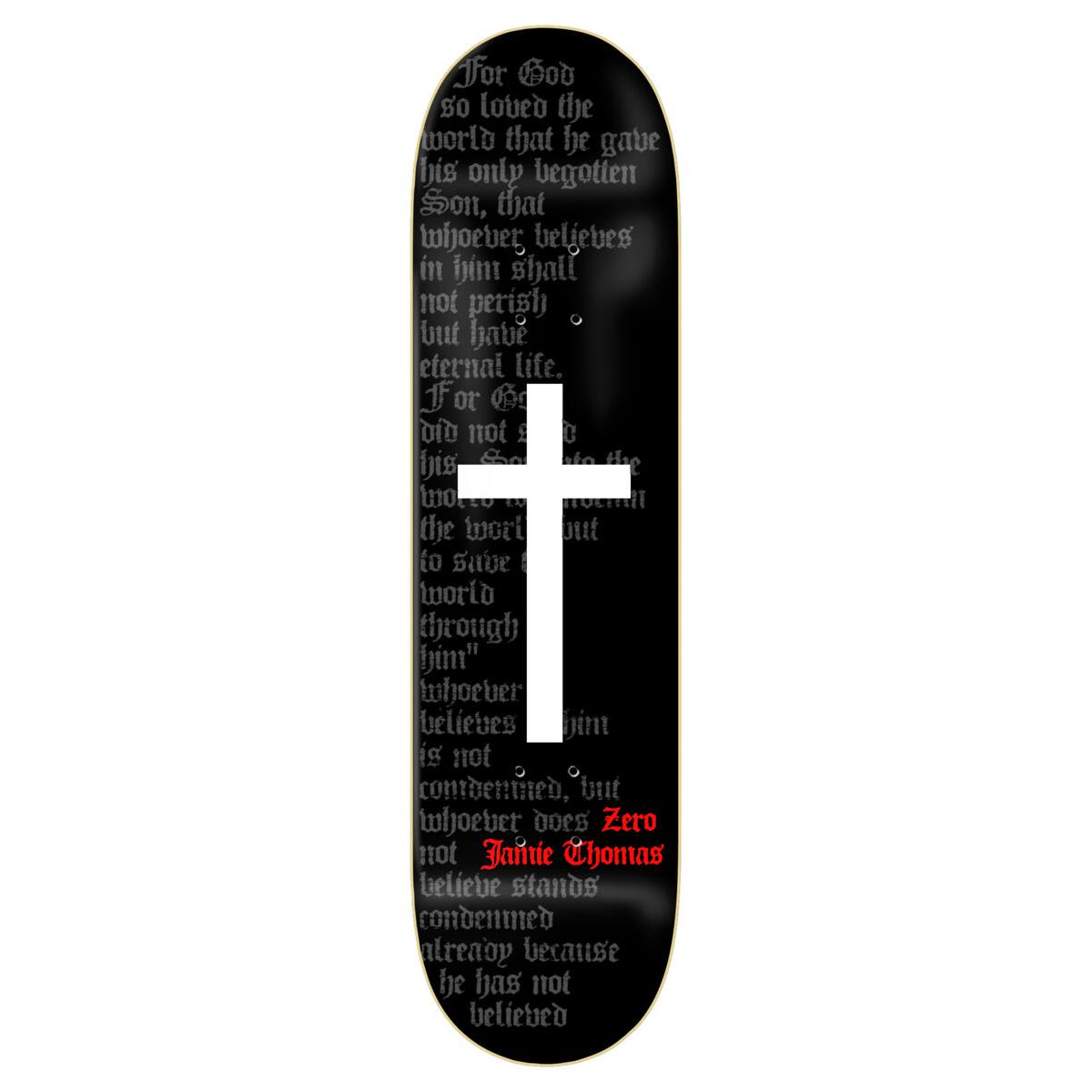 Zero Thomas OG Cross Skateboard Deck - Black/Red