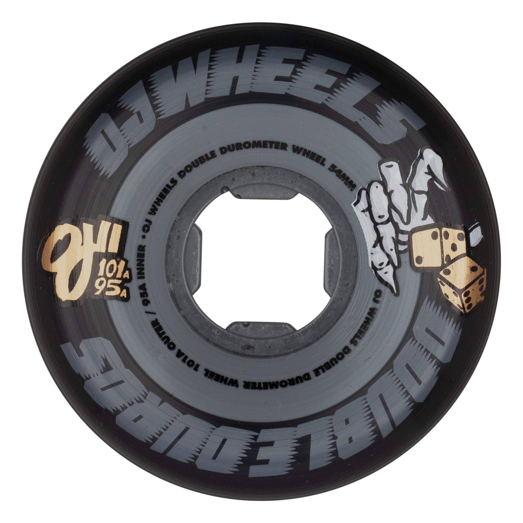 OJ 101a/95a Black Double Duro Mini Combo Skateboard Wheels