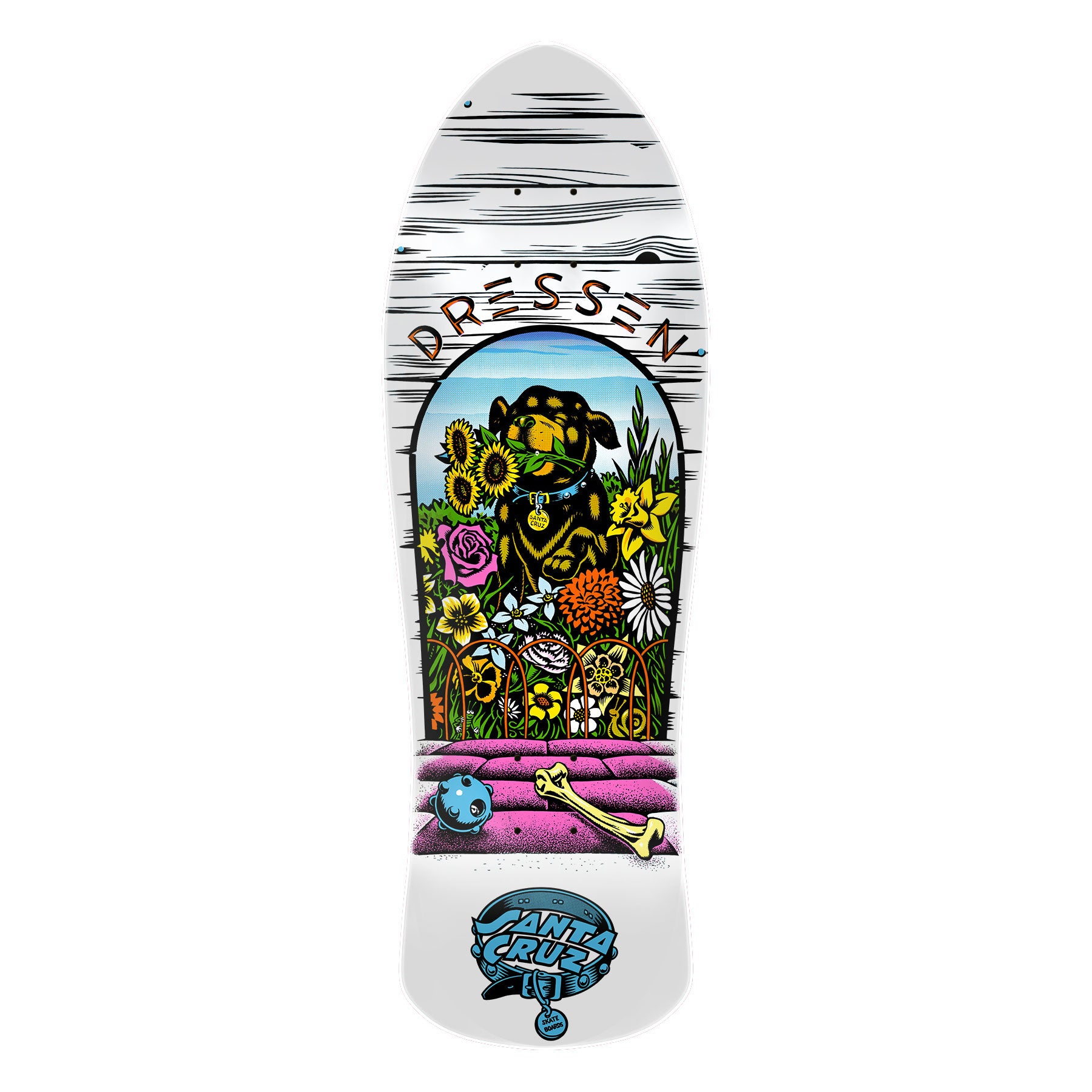 Santa Cruz Dressen Pup Reissue Skateboard Deck