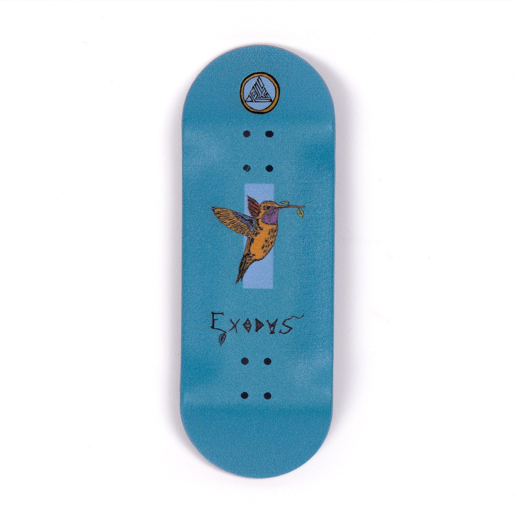 Exodus Deep Concave Anoixi Bird Fingerboard Deck - Teal