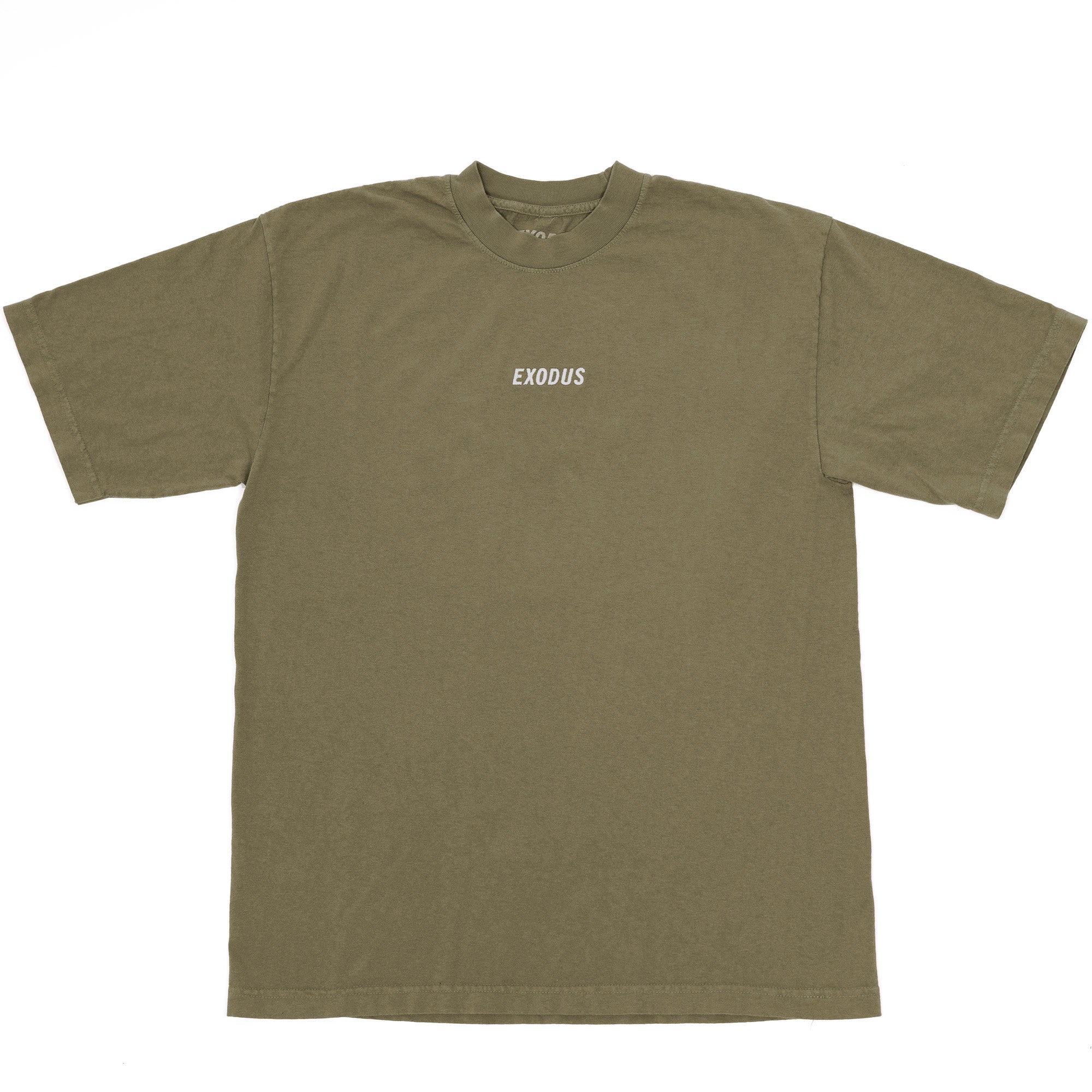 Exodus Bold Embroidered Tee - Army