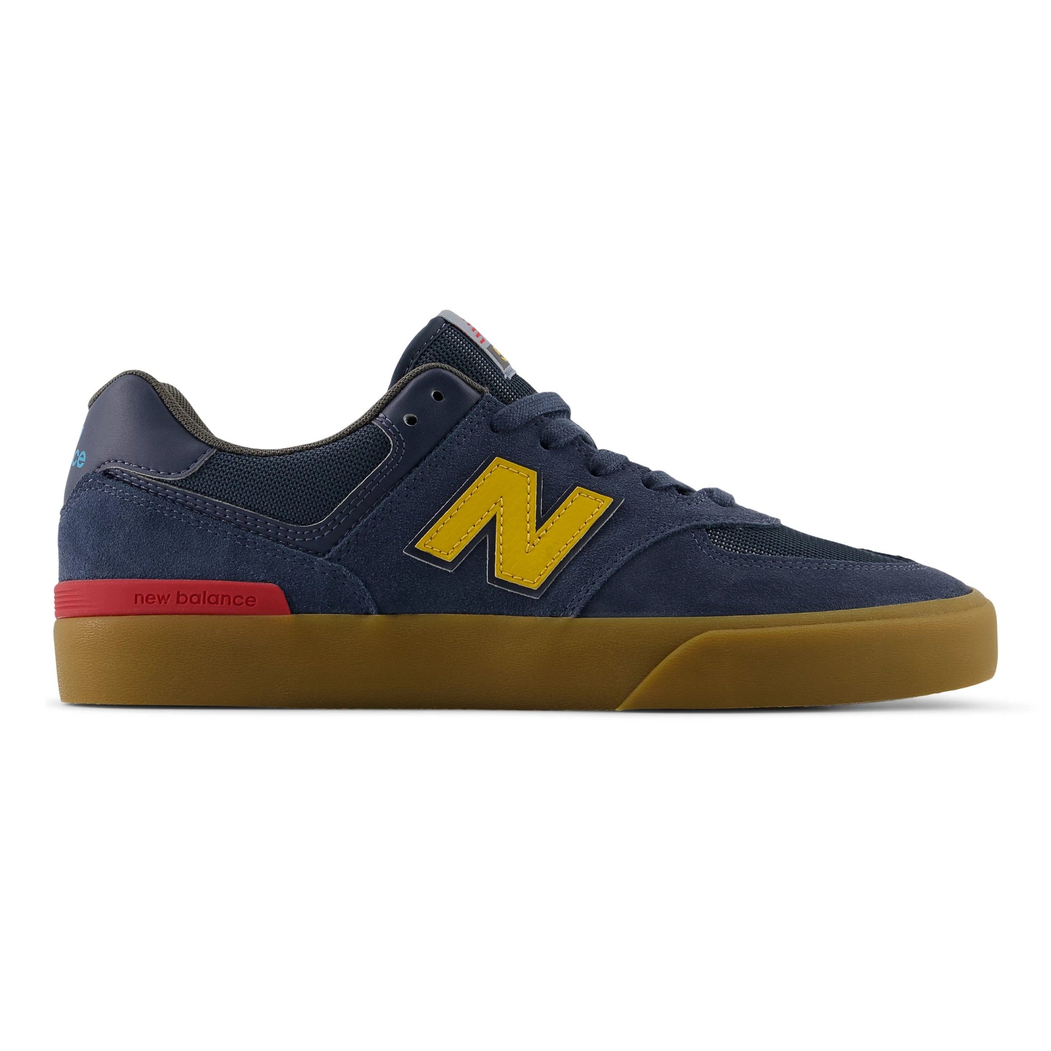 New Balance Numeric 574 Vulc Skateboard Shoe - Blue Indigo/Gum