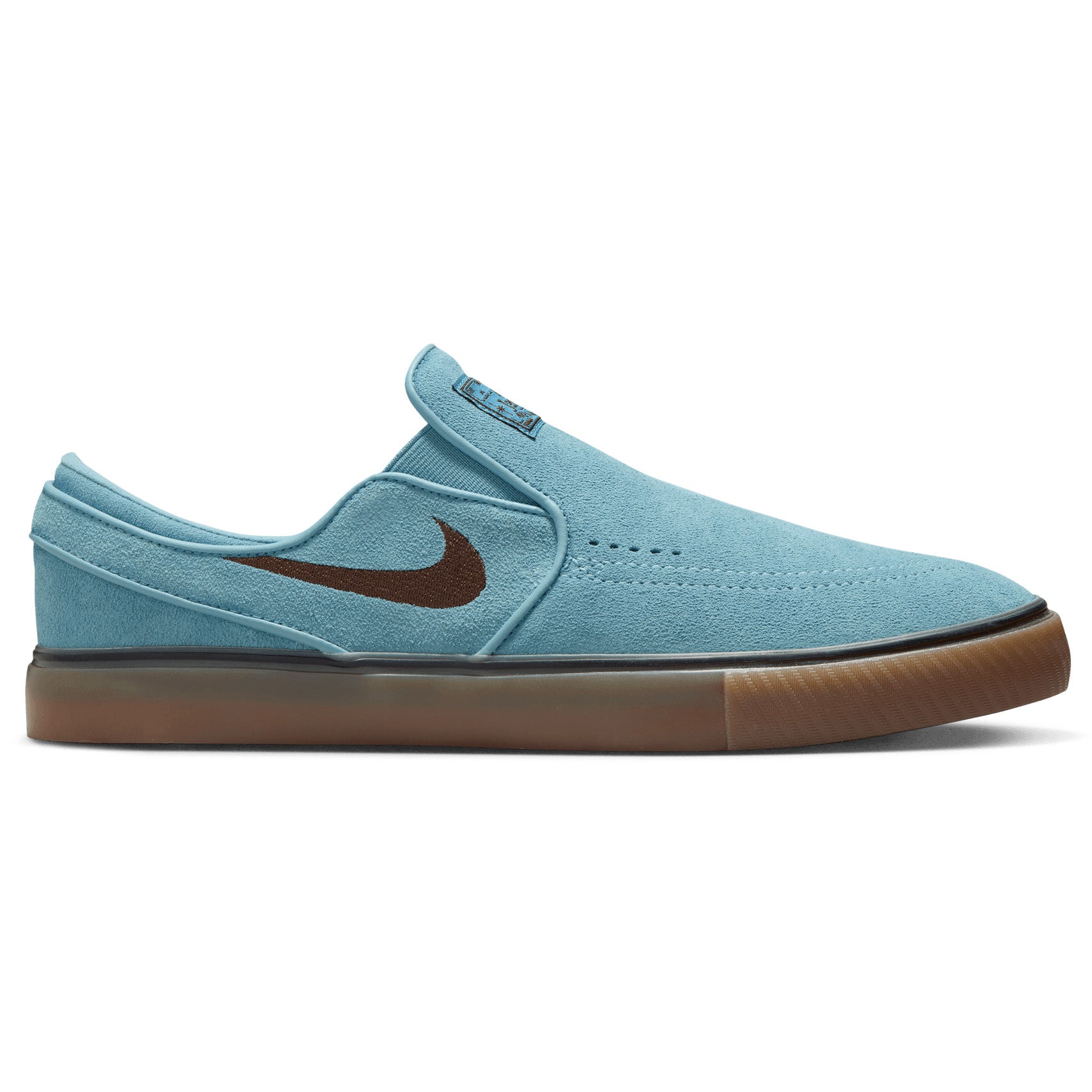 Nike SB Zoom Janoski+ Slip Skateboard Shoe - Denim Turquoise/Cacao Wow