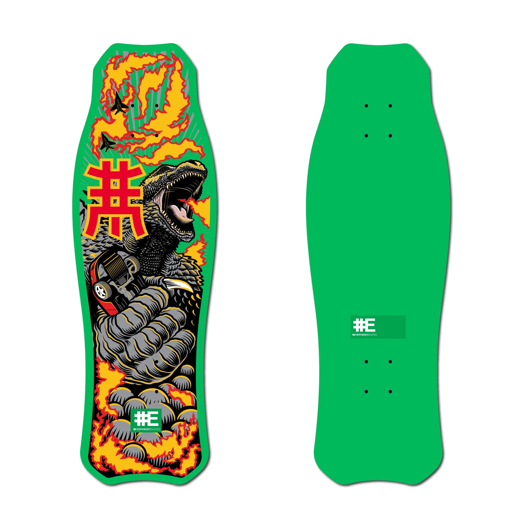 Everybody Skates Standard Size T-Rex 31" Skateboard Deck