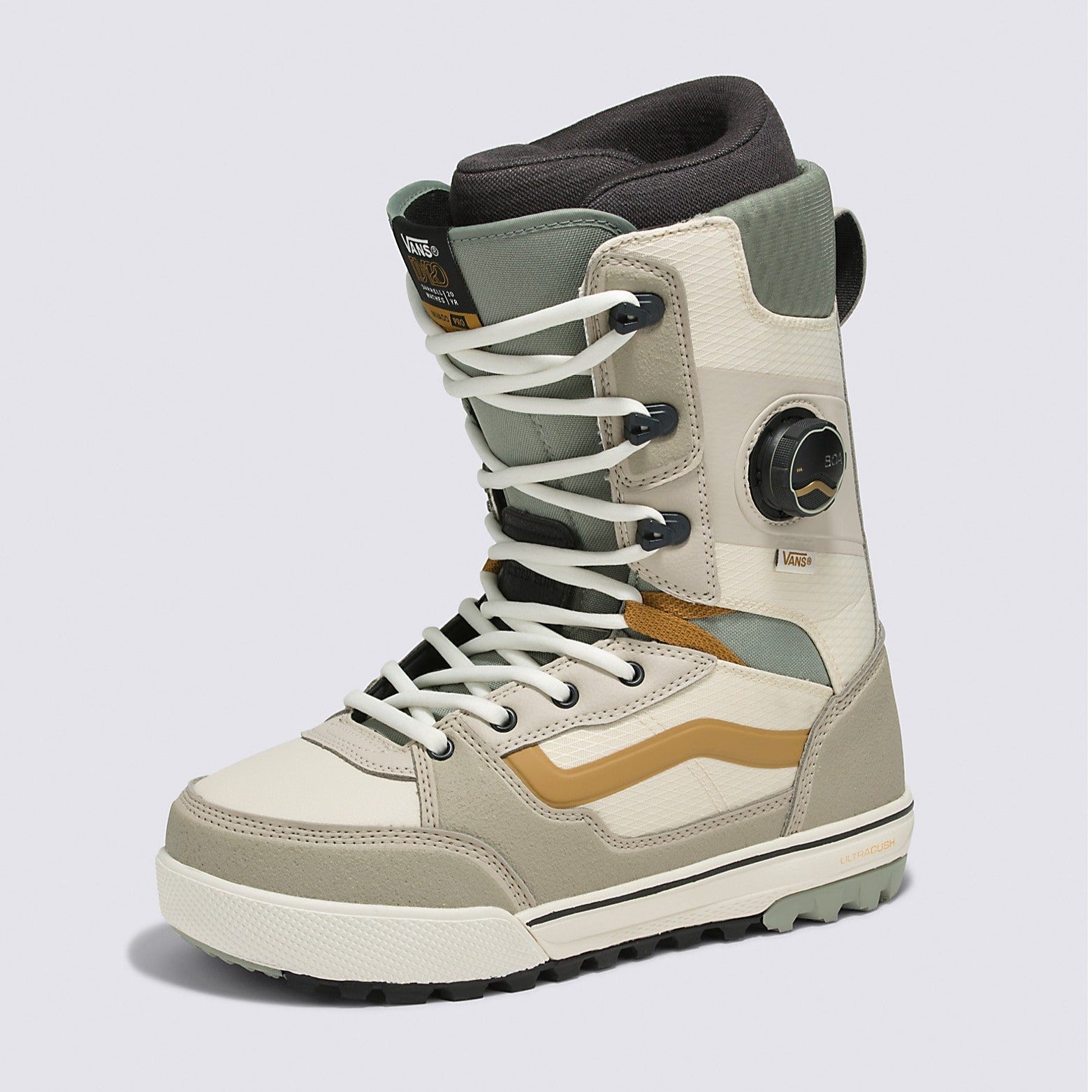 Vans Invado Pro x Darrel Mathes Snowboard Boots - Beige/Khaki