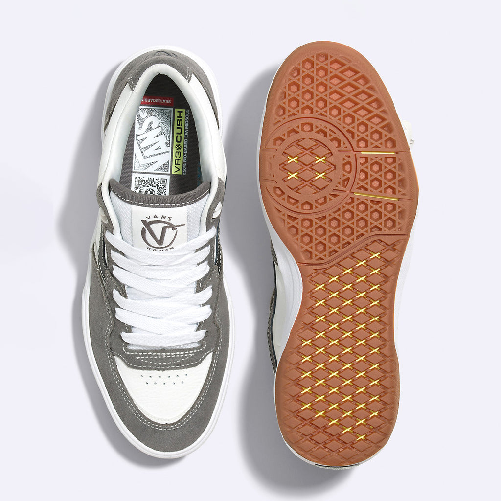 Vans Rowan 2 Skateboard Shoe - Grey/White – Exodus Ride Shop