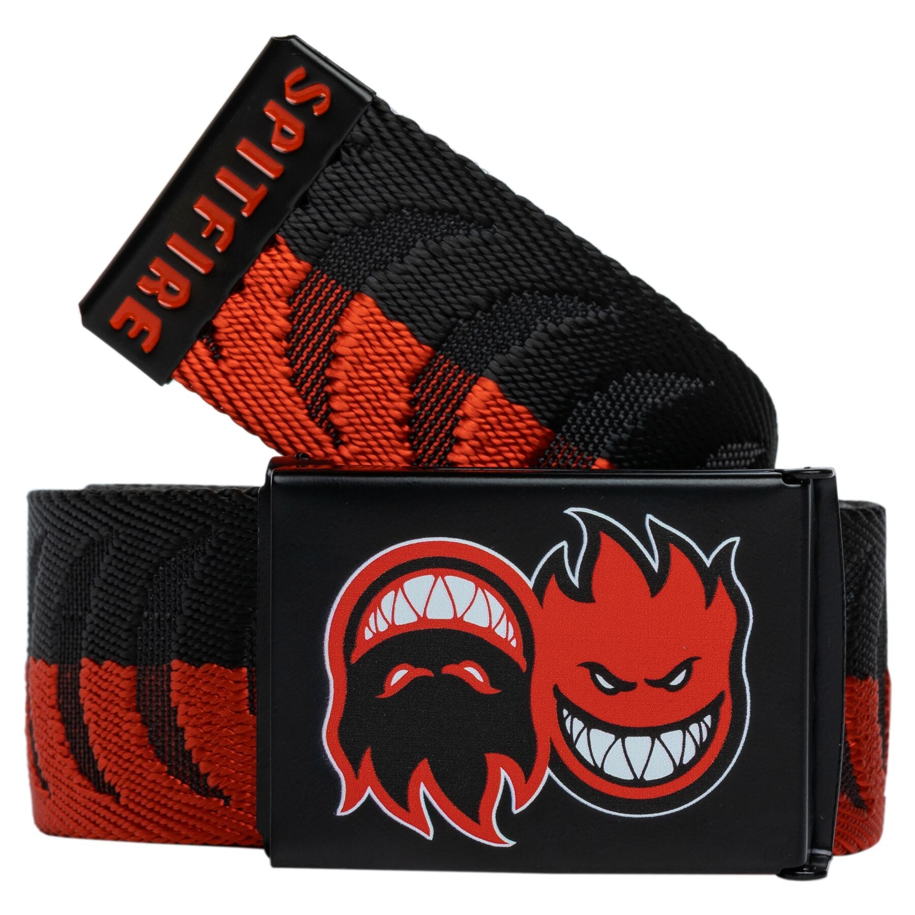 Spitfire Eternal Jacquard Crescent Web Belt - Black/Red