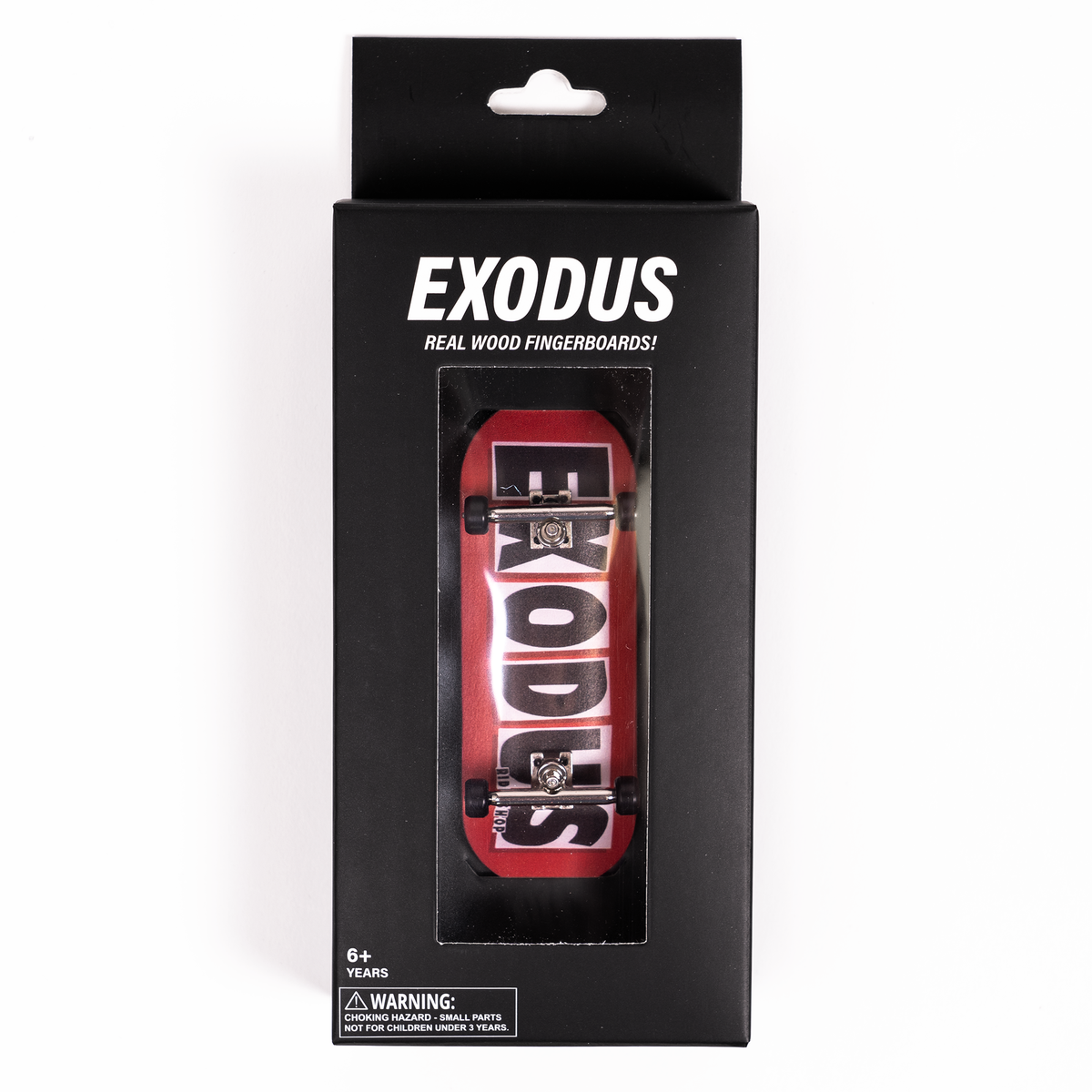 Exodus Deep Concave Brand Logo Complete Fingerboard - Black