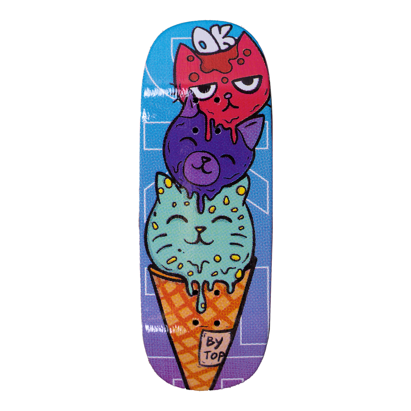 DK Ice Cream Fingerboard Deck - Boxy Shape