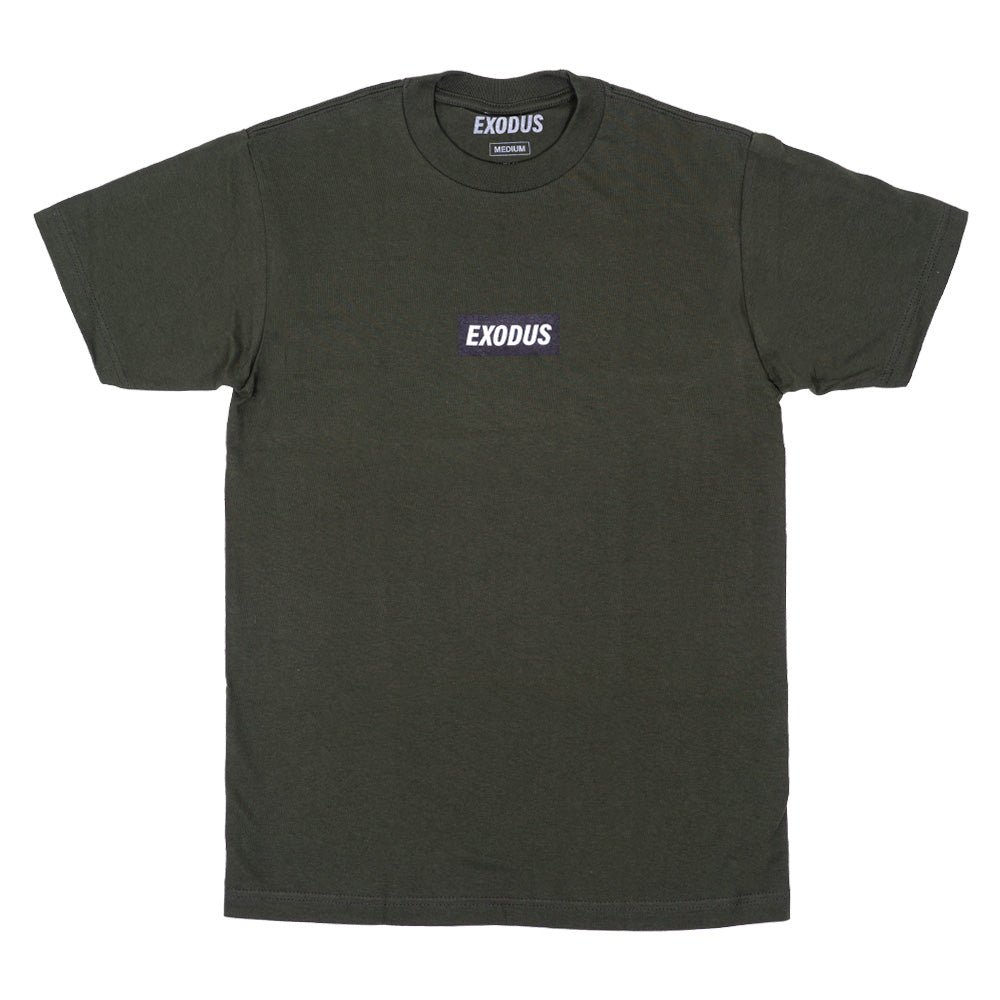 Exodus Box Logo Tee - Dark Green