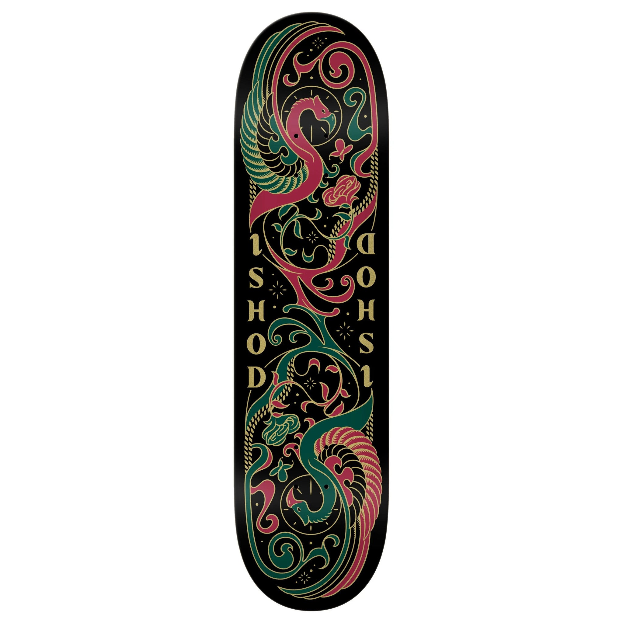 Real Ishod Illuminate Twin Tail Skateboard Deck - Black