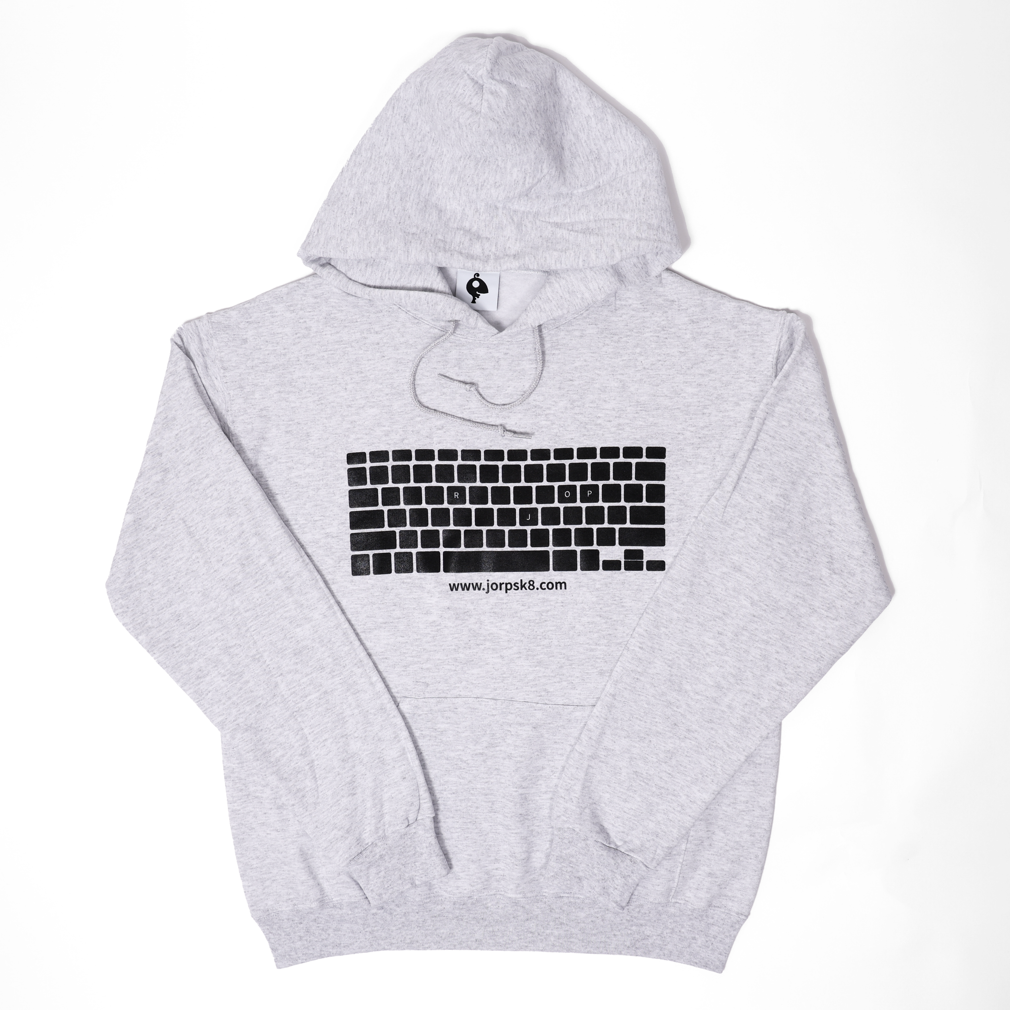Jorp Keyboard Hoodie - Heather Grey