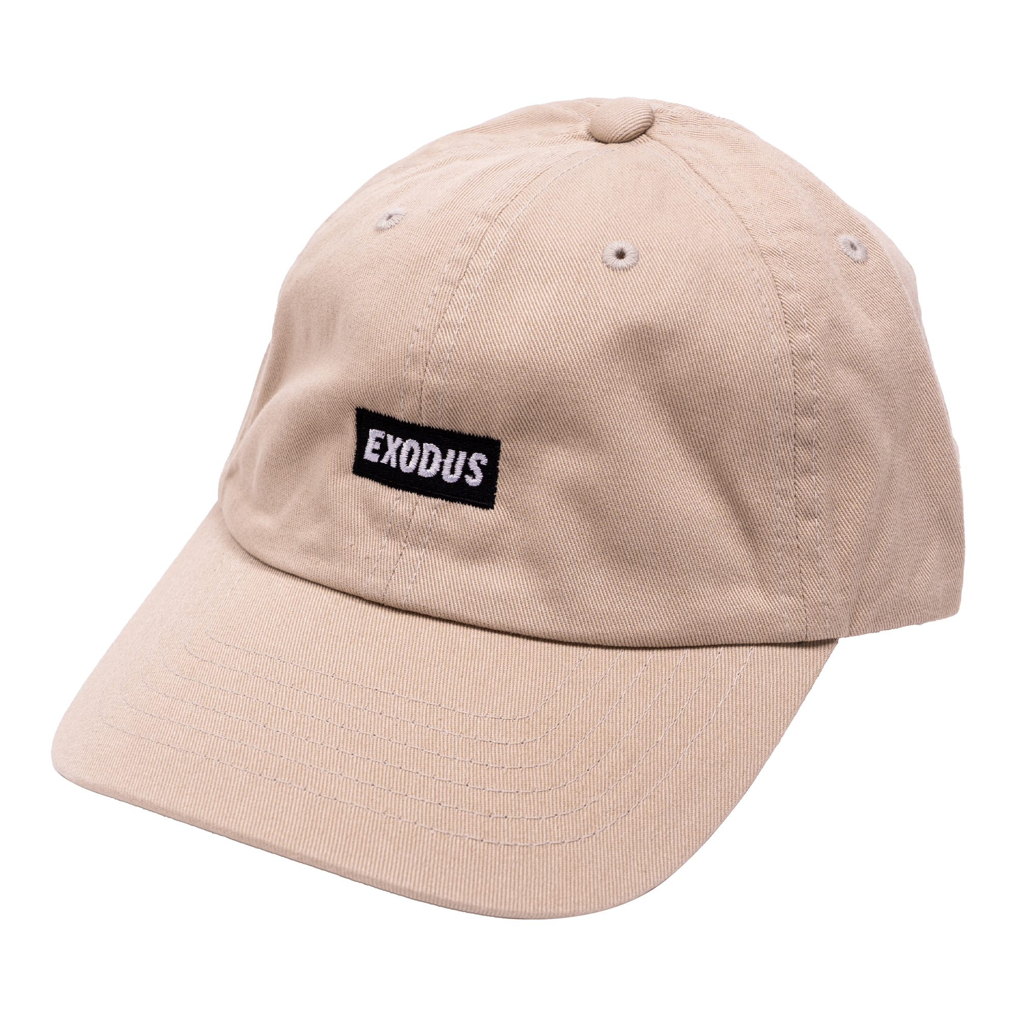 Exodos Box Logo Dad Hat - Khaki