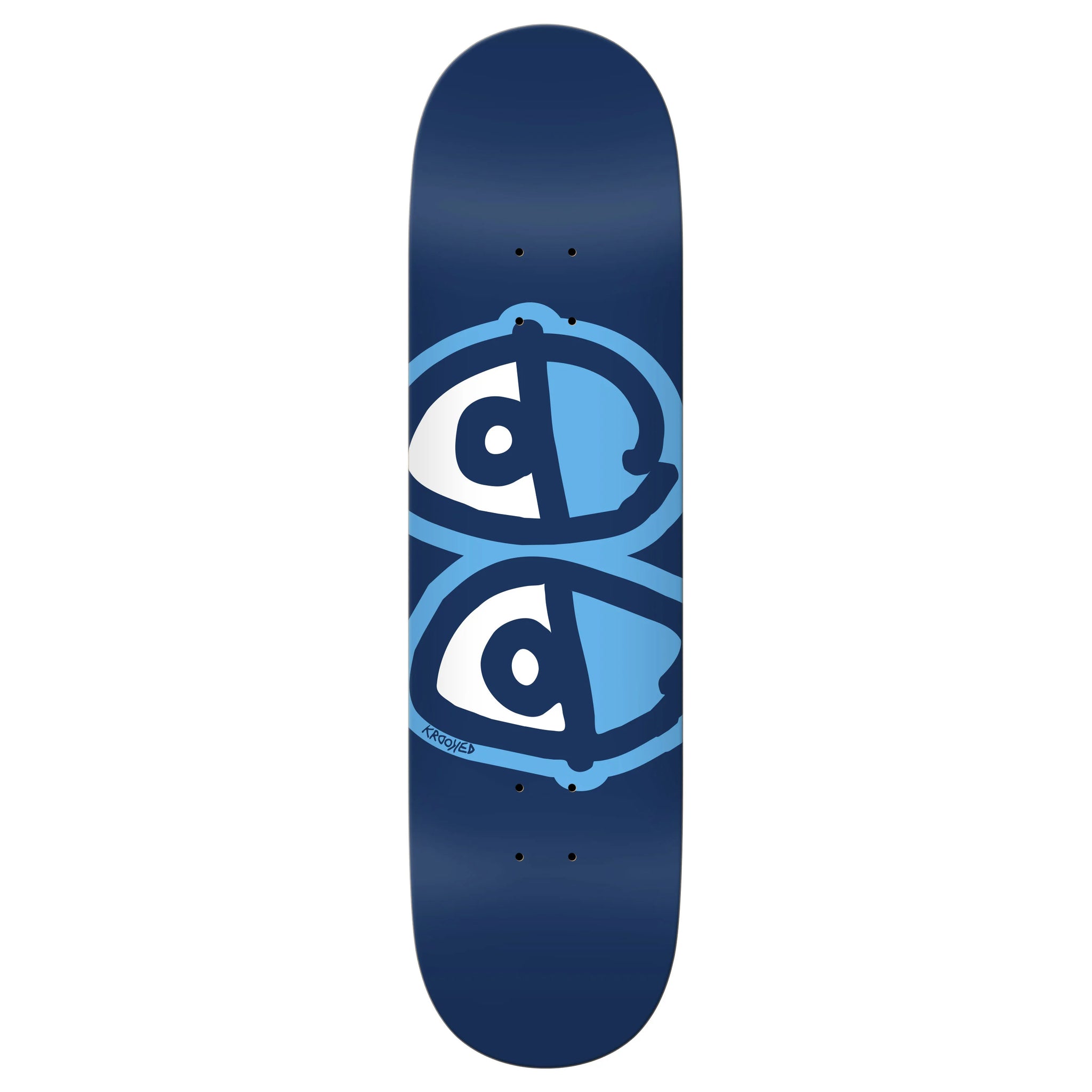Krooked Team Eyes Easy Rider Skateboard Deck - Blue