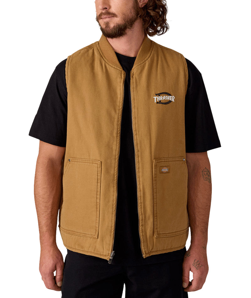 Dickies x Thrasher Vest - Brown Duck