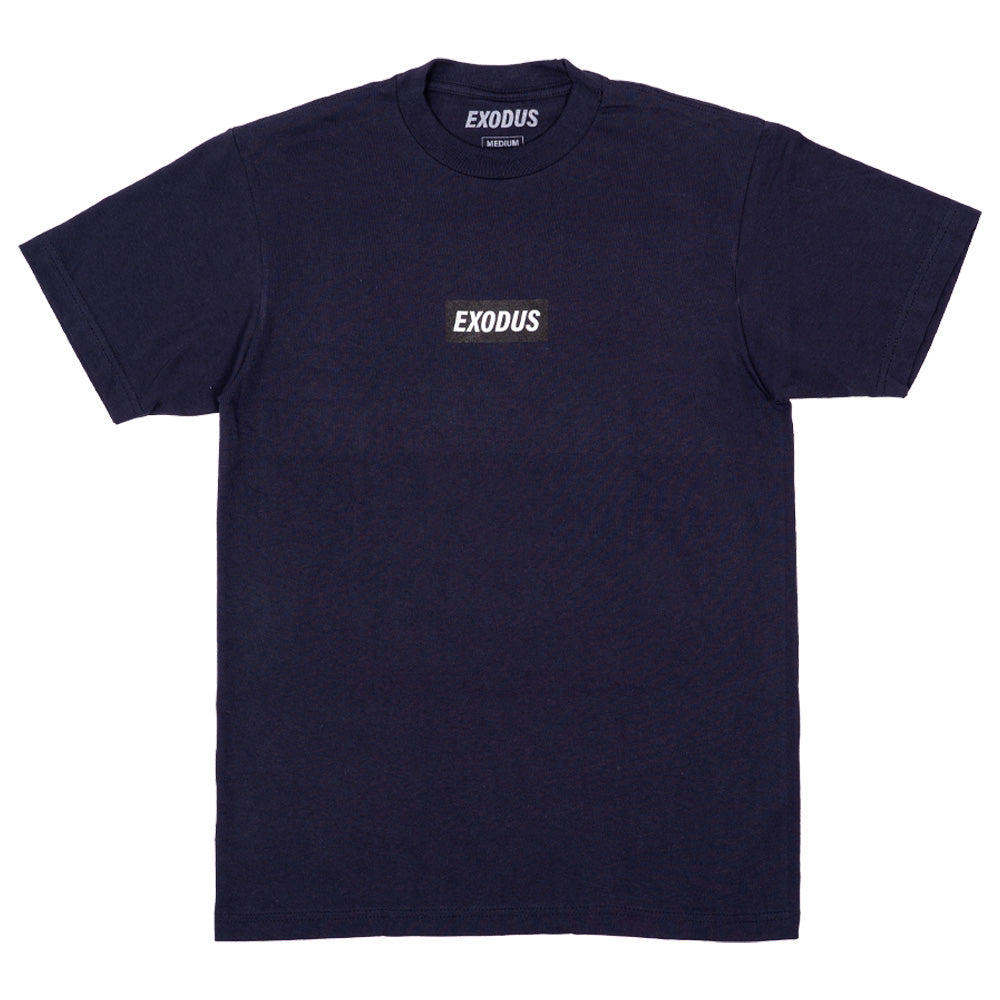 Exodus Box Logo Tee - Navy