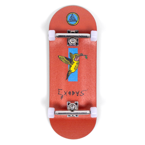 Exodus Deep Concave Anoixi Bird Complete Fingerboard - Red