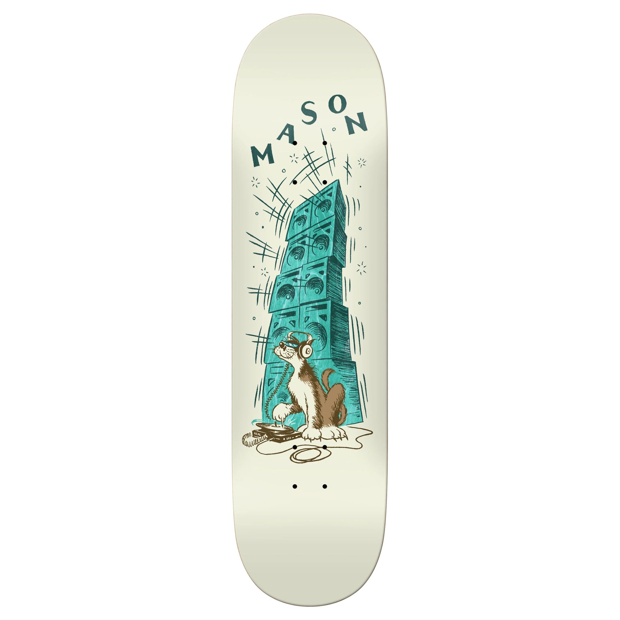 Real Mason Record Scratch Skateboard Deck