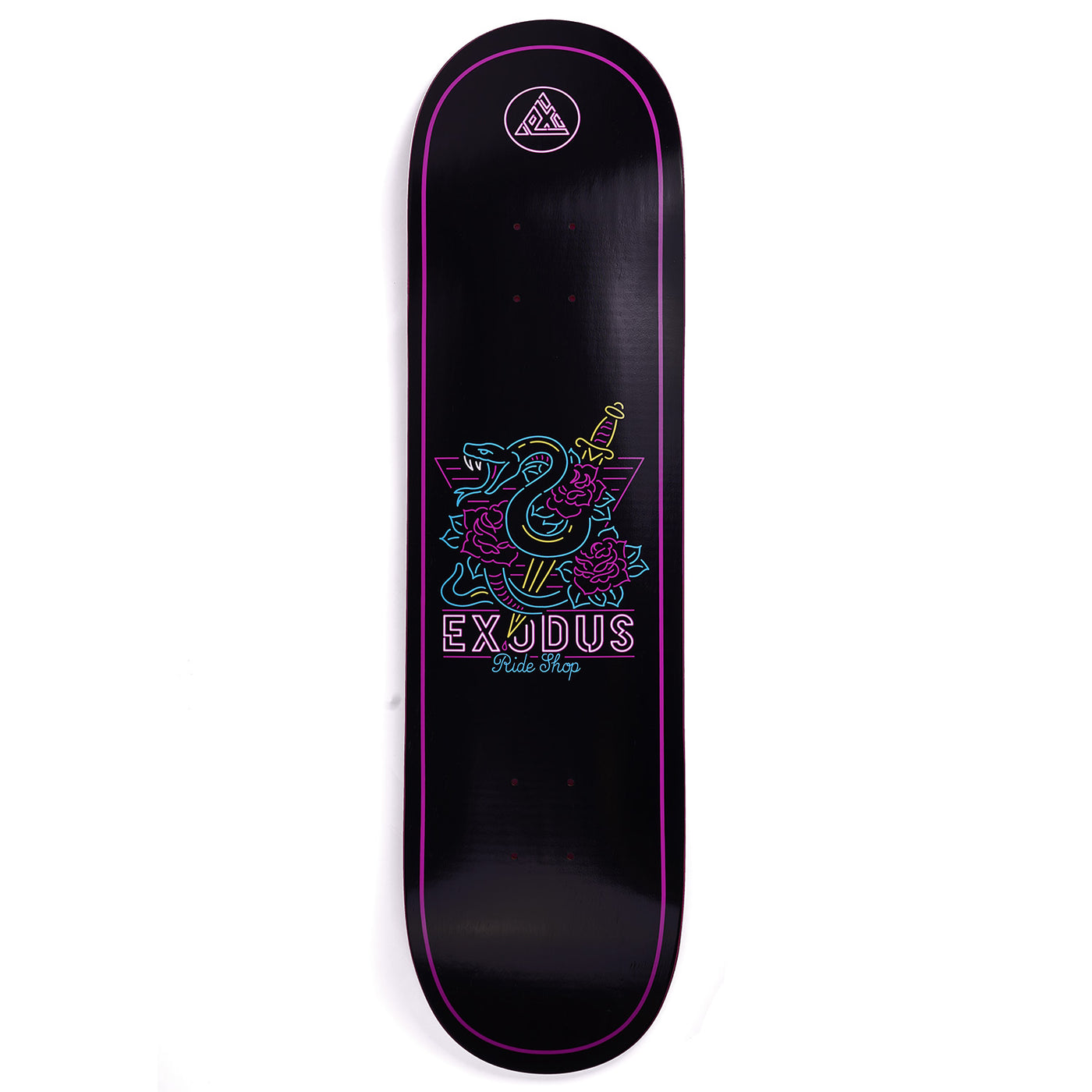 Exodus Neon Snake Skateboard Deck