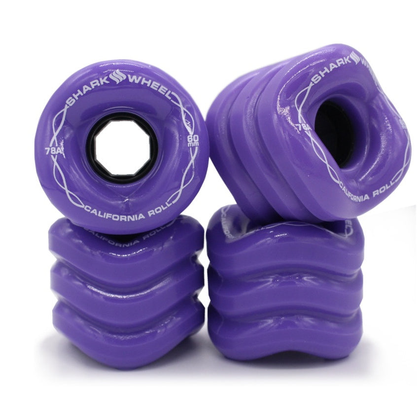 Shark Wheel 78a California Roll Longboard Wheels - Purple