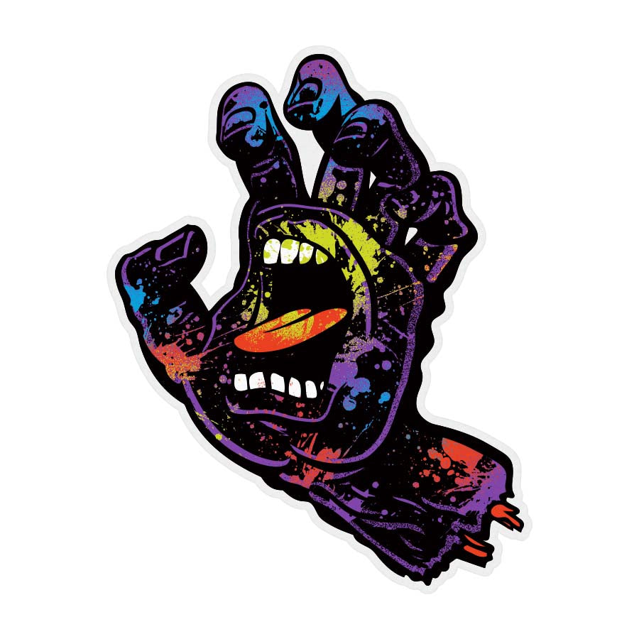 Santa Cruz Hand Splatter Skateboard Sticker