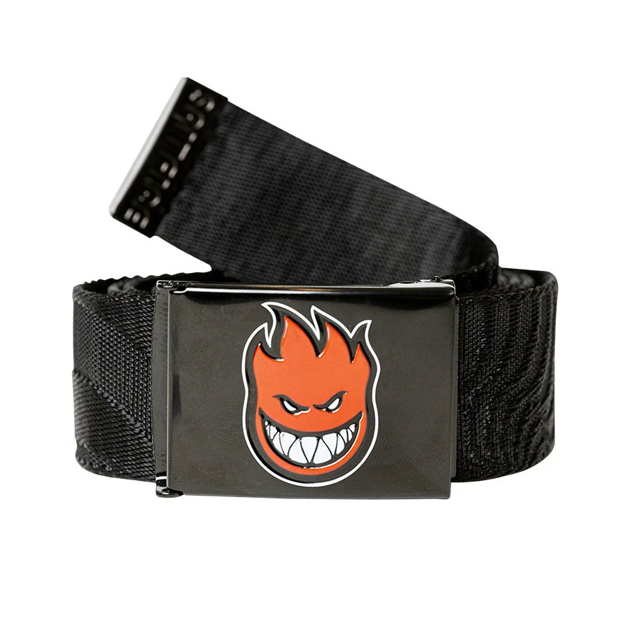 Spitfire Bighead Jacquard Swirl Web Belt - Black