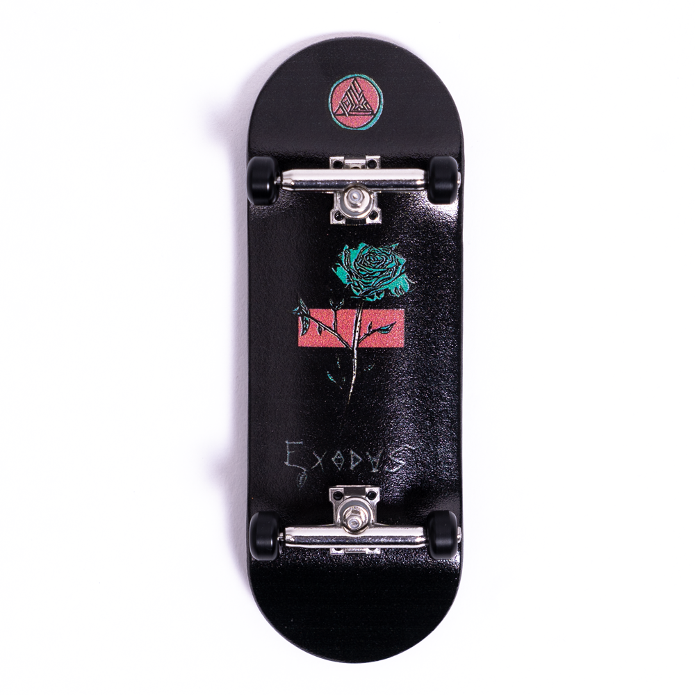 Exodus Deep Concave Anoixi Rose Complete Fingerboard - Black
