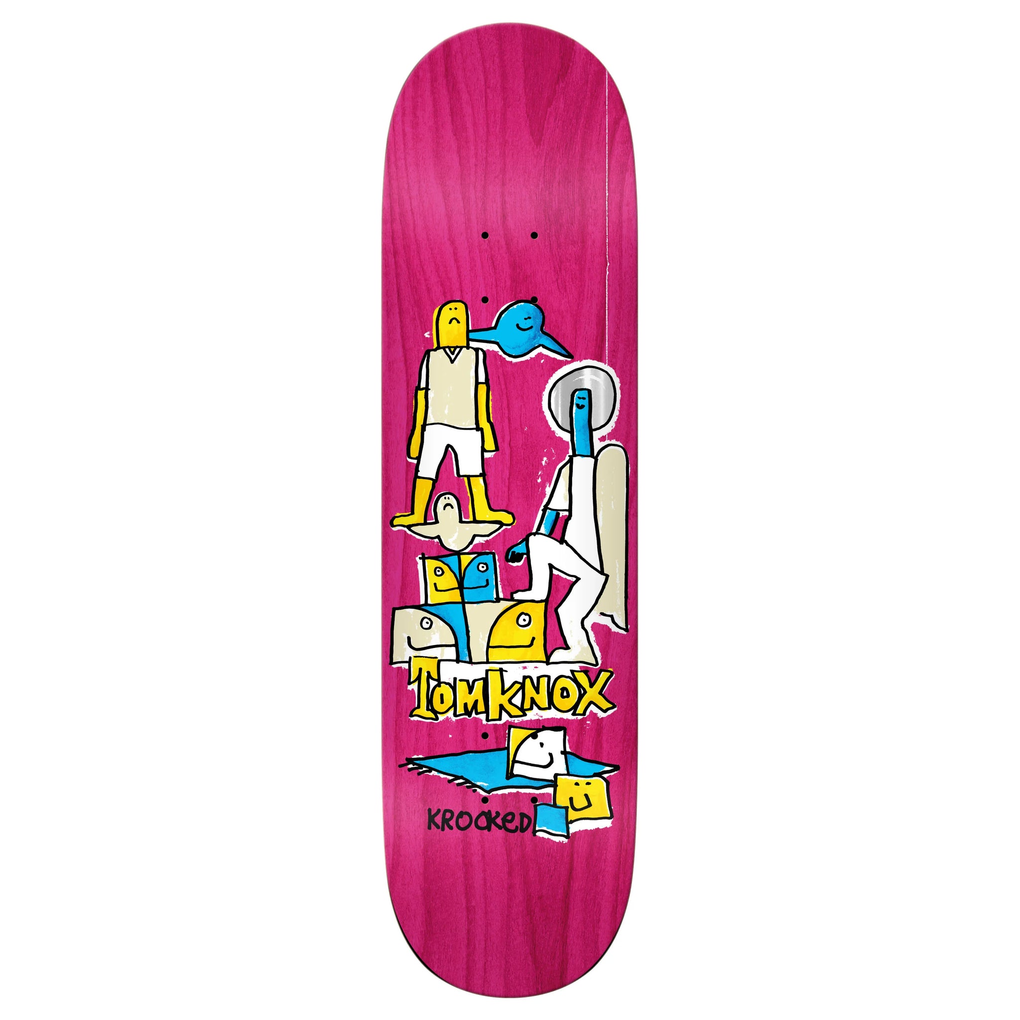 Krooked Tom Knox Debut Skateboard Deck - Assorted Stains