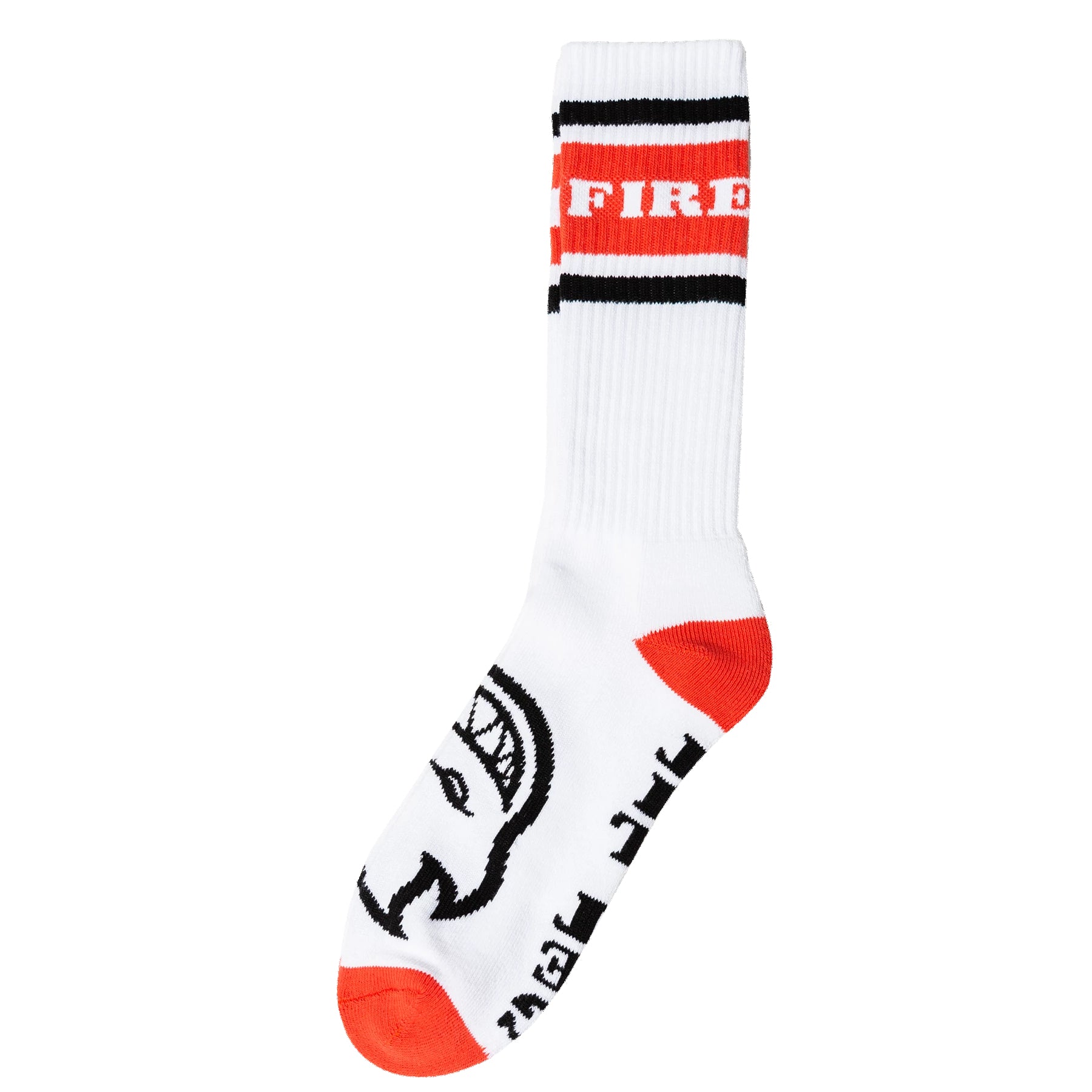 Spitfire OG Classic Crew Socks - White/Red/Black