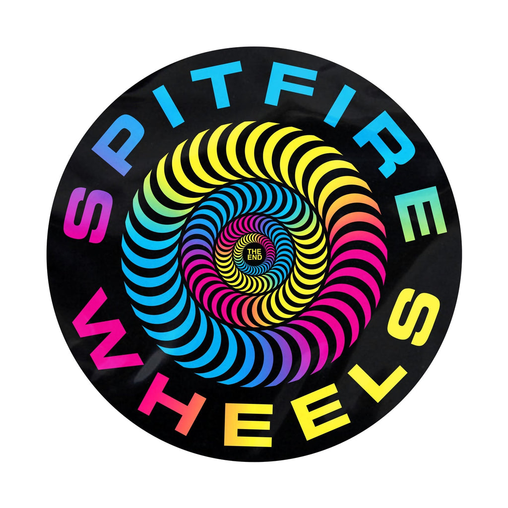 Spitfire Multi Swirl Classic Skateboard Sticker - Medium – Exodus Ride Shop