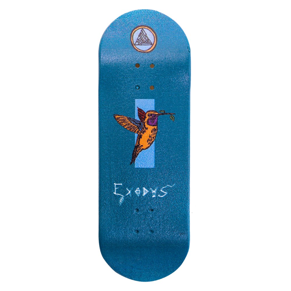 Exodus Anoixi Bird Fingerboard Deck - Teal